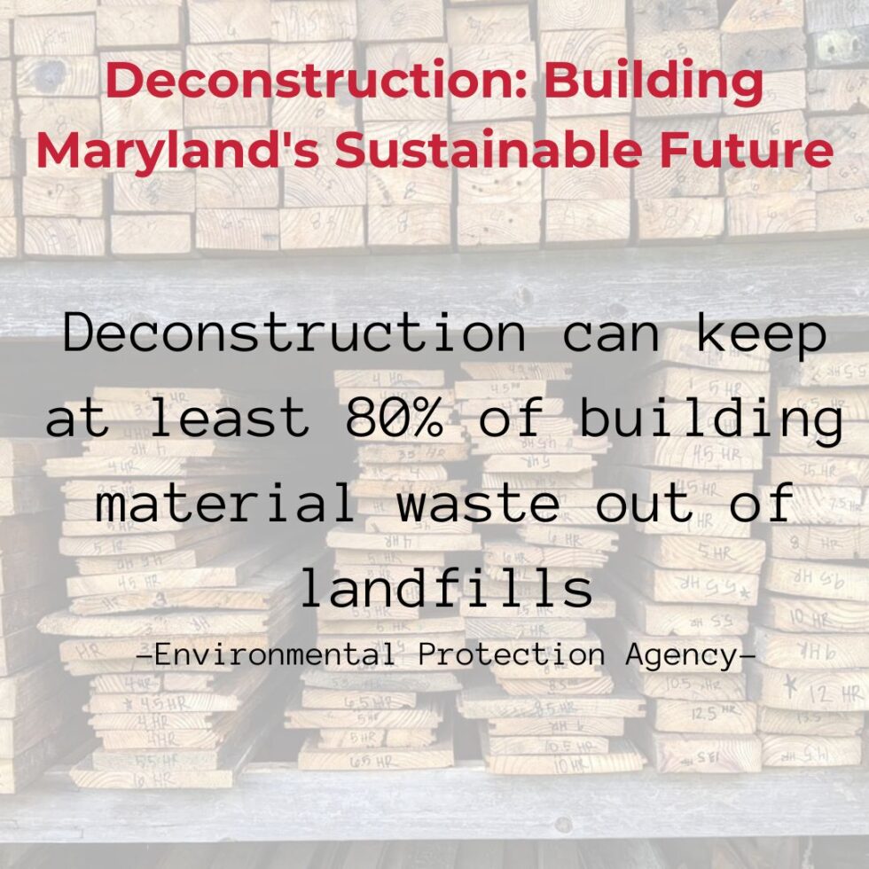 Deconstruction: Building Maryland's Sustainable Future - Preservation ...